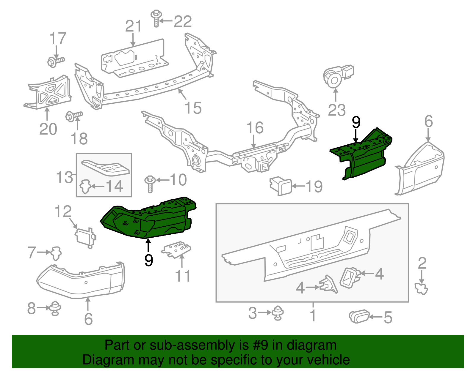 2014-2021 Toyota Tundra Side Reinforced 52153-0C040 | OEM Parts Online