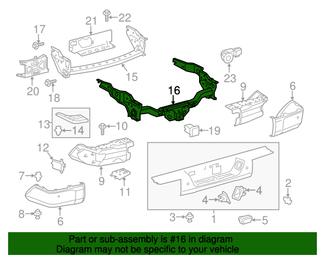 2014-2021 Toyota Tundra Bumper 51908-0C041 | Toyota Parts Center
