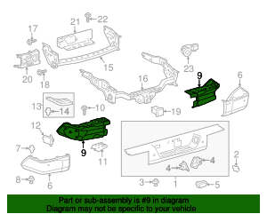 52153-0C040 - Bumper Cover Reinforcement 2014-2021 Toyota Tundra ...