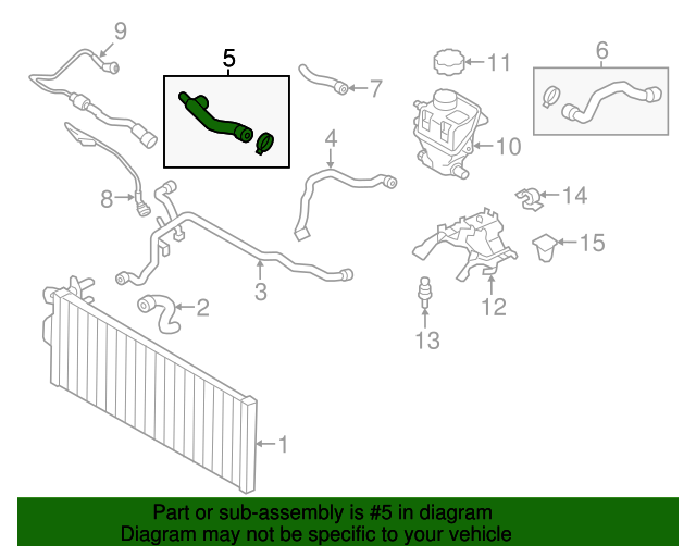 Genuine BMW 17-12-7-575-432 | Reservoir Hose | FREE Shipping on Most ...