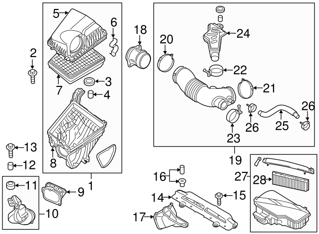 28113-3M500 - Air Filter 2015-2017 Kia K900 | Kia.Parts Store