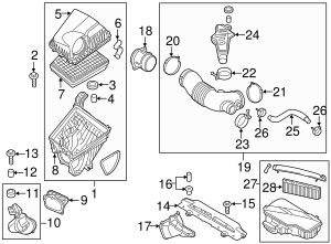 28112-3M100 - Air Cleaner Body 2015-2017 Kia K900 | Kia.Parts Store
