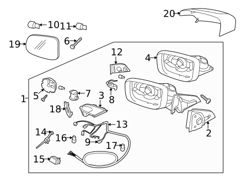 Outside Mirrors for 2012 Volvo XC60 | My Swedish Parts