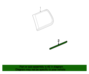 15876403 - OEM GM Body Side Mldg | GMPartsCenter.net | GM Parts Center