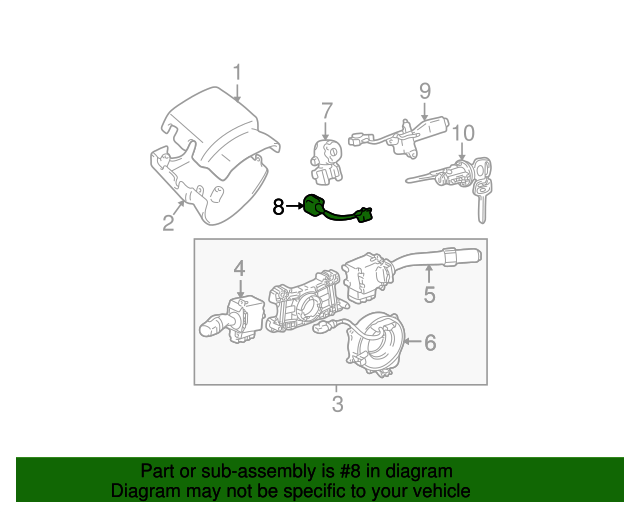 84052-35020 - Switch - 1995-2004 Toyota Tacoma | OEM Genuine Toyota Parts