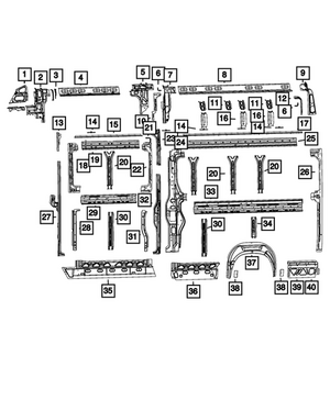 68167470AC - C-Pillar Reinforcement 2014-2025 Ram | Mopar Factory Parts