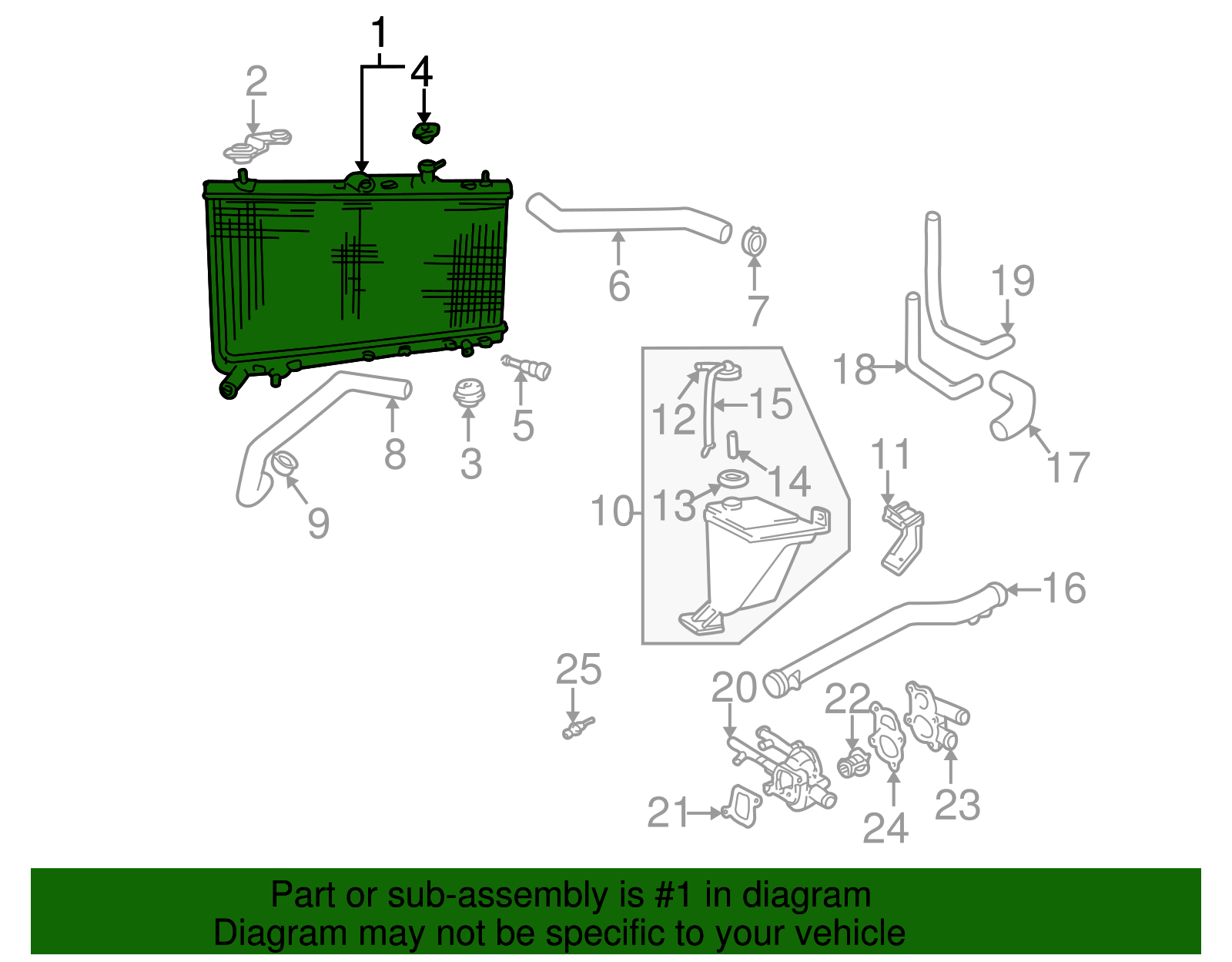 2001-2003 Hyundai Accent Radiator Assembly 25310-25300 | Hyundai ...
