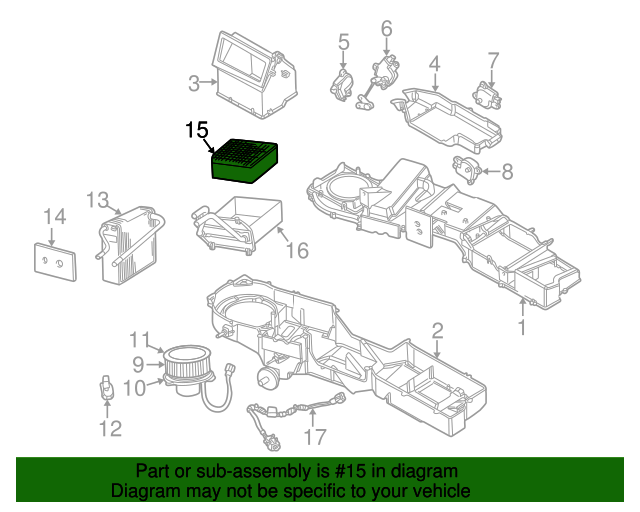 2002-2009 Dodge Heater Core 68004228AB | TascaParts.com