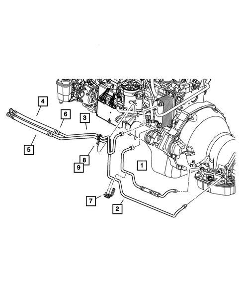Lines, Transmission Oil Cooler for 2003 Dodge Ram 2500 | Mopar Factory ...