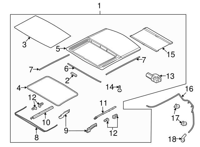 Rear Glass - 2008-2015 Land Rover LR2 (LR045318) | Land Rover Annapolis ...