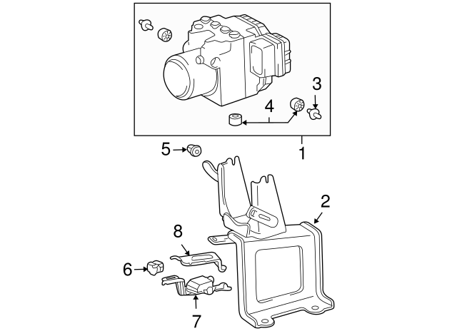 2004-2006 Lexus RX330 Actuator 44050-48040 | OEM Parts Online