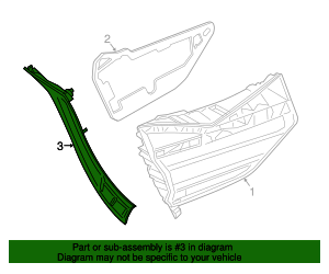63217342961 - 2016-2019 BMW Finish Molding (63-21-7-342-961) | BMW of ...