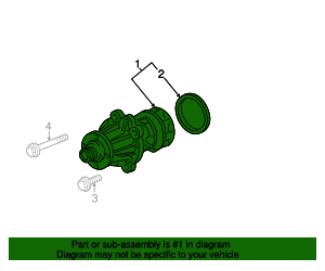 11510393338 - 1991-1999 BMW Water Pump (11-51-0-393-338) | BMW of South ...