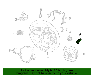 2019 Ram Steering Wheel Transmission Shift Control Switch 68379834AB ...