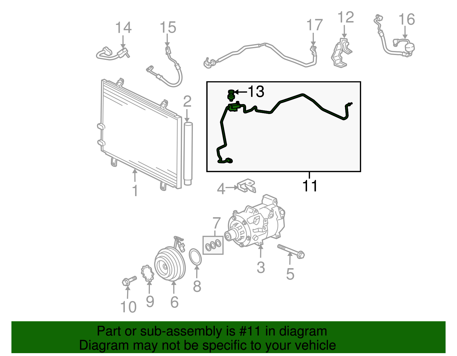 2007-2011 Lexus ES350 Liquid Line 88710-33320 | LexusOfKendall