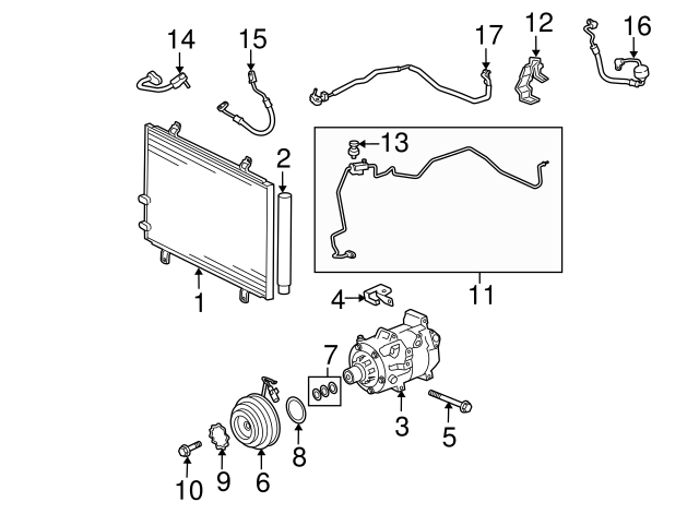 2007-2011 Lexus ES350 Liquid Line 88710-33320 | Lexus Of West Kendall Parts
