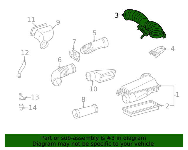 1130900129 - Air Distributor 2006-2011 Mercedes-Benz G 55 AMG ...