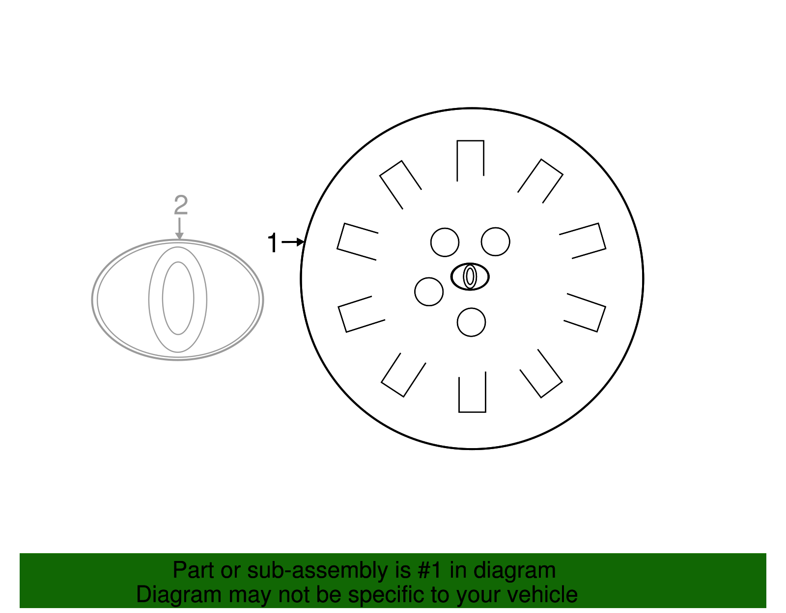 2012-2014 Toyota Camry Wheel Cover 4260206091 | Toyota Parts Center