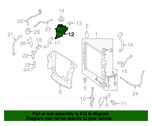 164-500-00-49 - Engine Coolant Reservoir 2006-2012 Mercedes-Benz ...