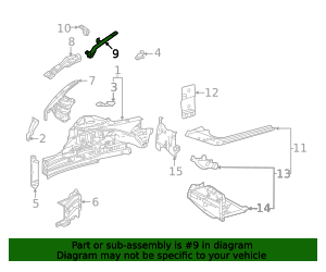2021-2024 Toyota Mirai Diagonal Brace 53705-62020 | Retail Performance ...