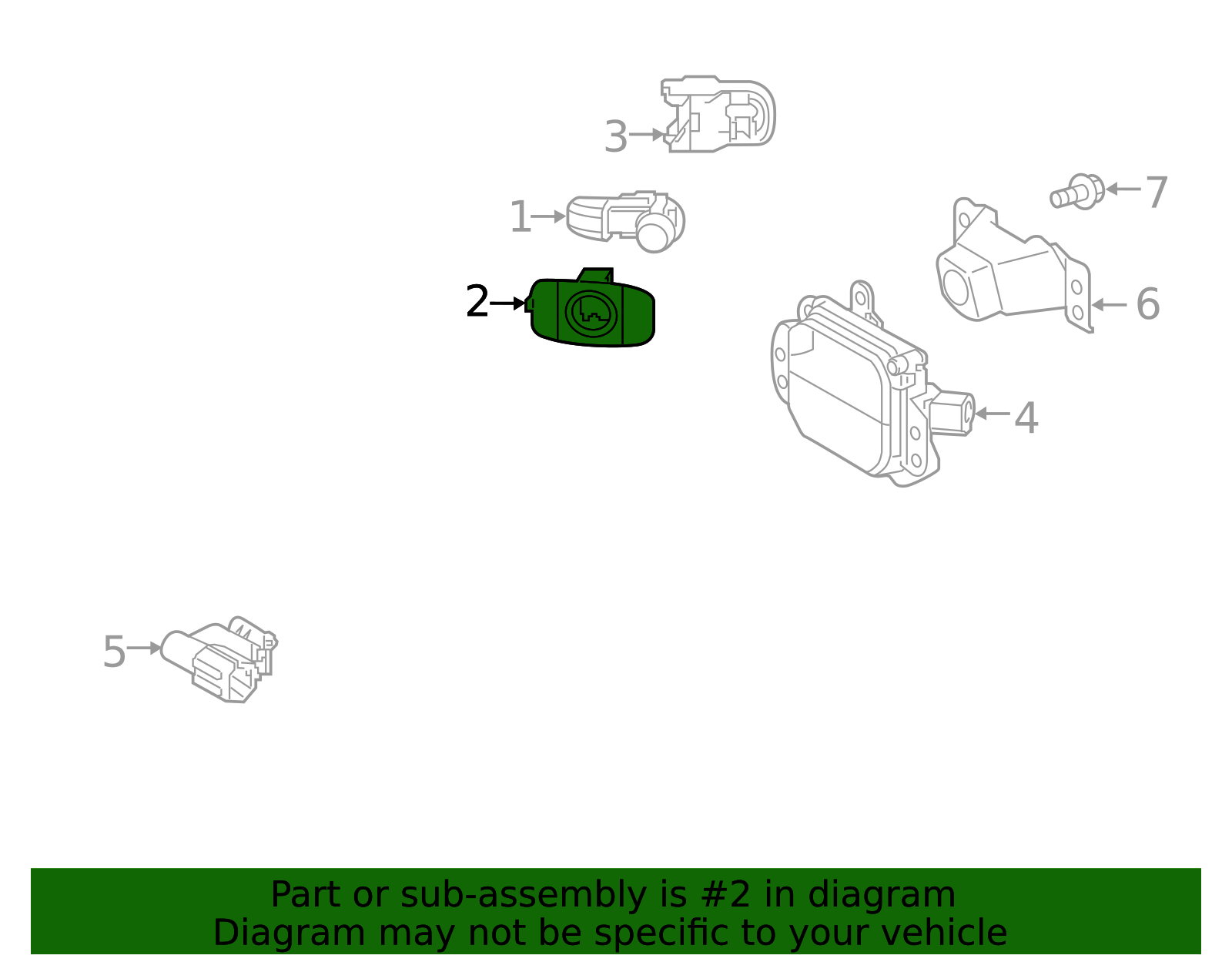 OEM Toyota Park Sensor Retainer For 2021-2024 Toyota - Part# 89348-42240-J0 | Suburban Auto Parts