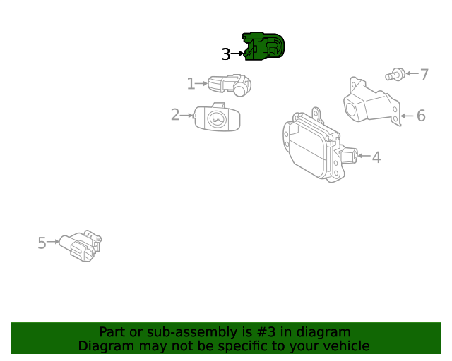 2019-2023 Toyota RAV4 Park Sensor Retainer Clip 89348-33190 | Toyota ...
