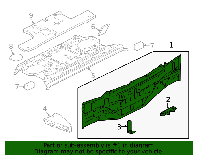 79110-9DJ0A | Genuine Nissan Factory Rear Body Panel # 79110-9DJ0A ...