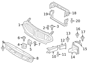 2019-2023 BMW Radiator Support Air Duct 51-74-5-A21-DC8 ...