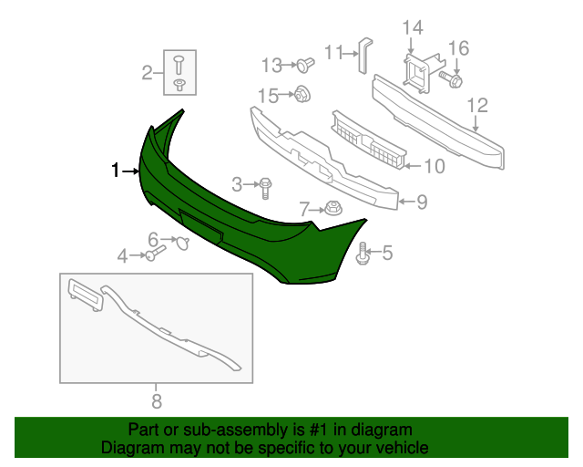86610-2C710 - Bumper Cover - 2007-2008 Hyundai Tiburon | World OEM ...