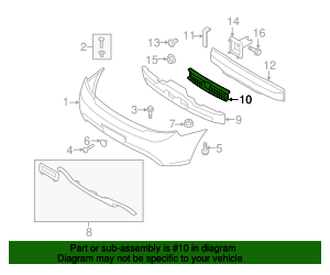 2007-2008 Hyundai Tiburon Center Bracket 86618-2C700 | QuirkParts
