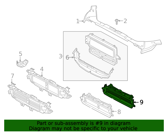 2019-2023 Volvo Lower Guide 32296802 | Genuine Volvo Replacement Parts