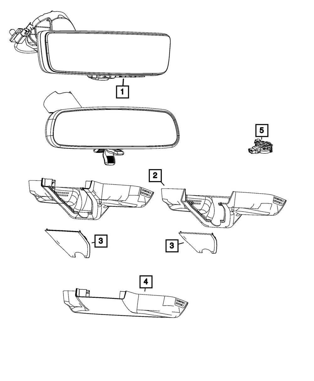 2022-2025 Ram Inside Rear View Mirror 7EX19JXWAA | My Mopar Parts