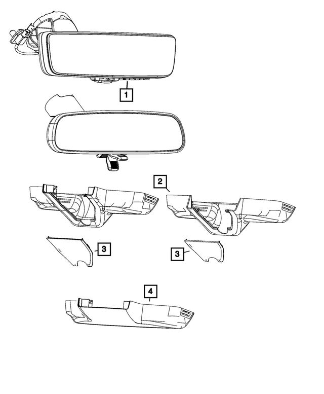 2022-2024 Ram Inside Rear View Mirror 7EX19JXWAA | Mopar eStore