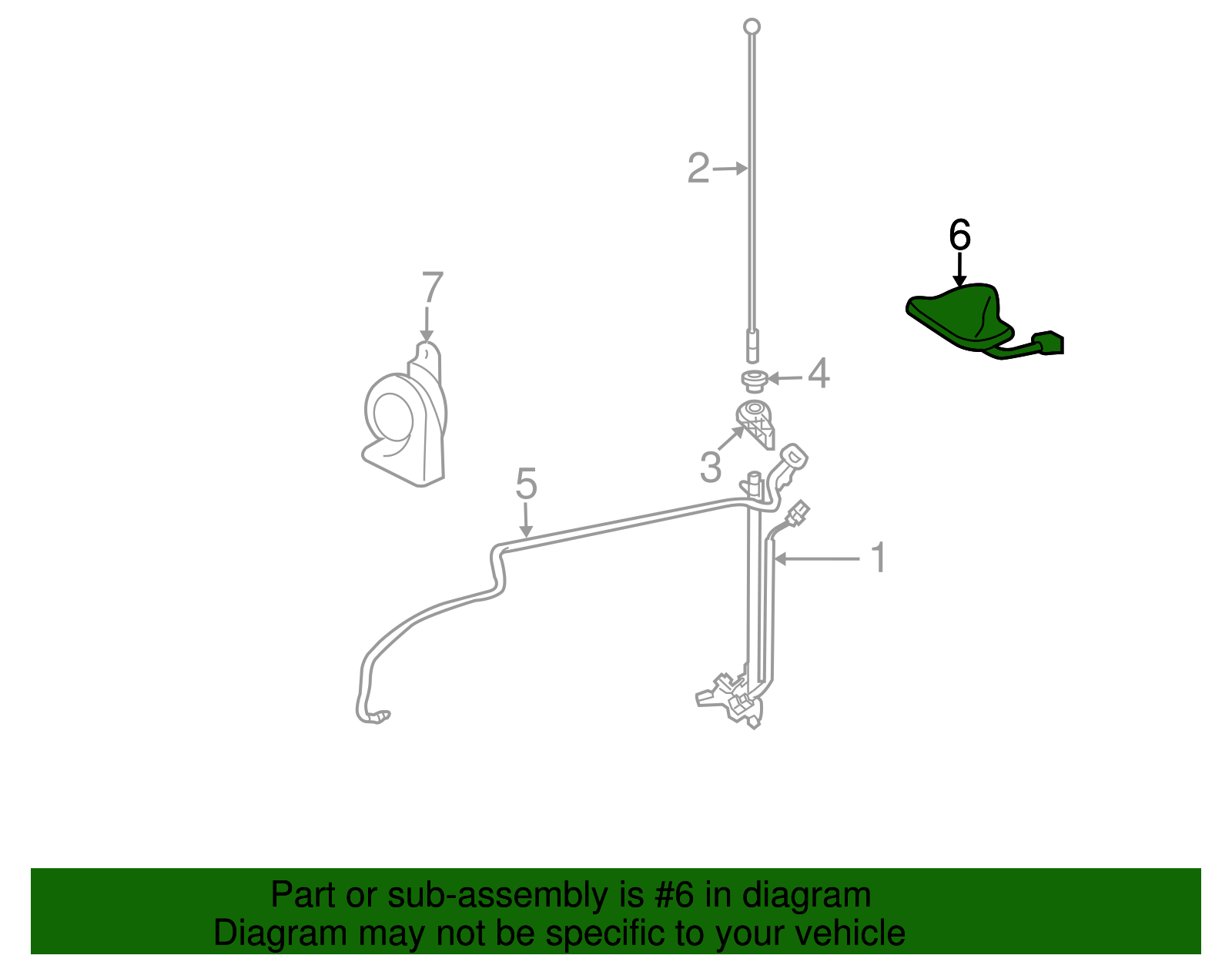 86960-04010-C0 - Satellite Antenna 2009-2010 Toyota Tacoma | Longo ...