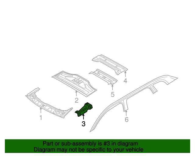2010-2013 Audi Filler Plate 8P4-810-500-A | OEM Parts Online