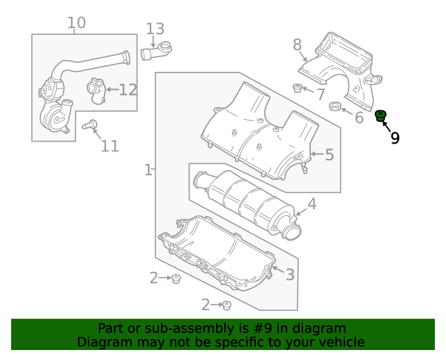 2007-2019 Porsche 911 Air Inlet Mount Bolt 997-110-239-00 | Porsche Marin