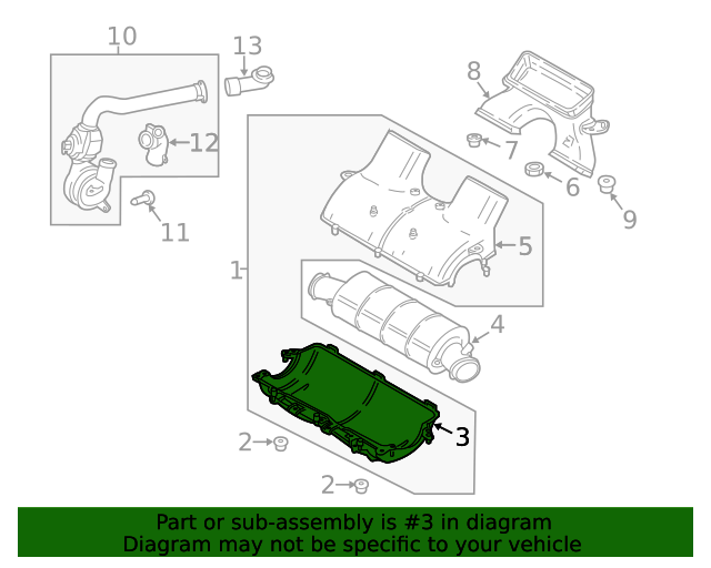 2017-2019 Porsche 911 Air Filter Housing 9P1-129-614 | AutoNationParts.com