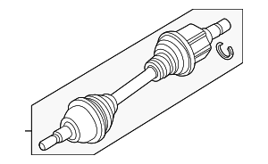 FV6Z-3B437-A - Axle Assembly - 2013-2018 Ford C-Max | Lasco Auto Parts