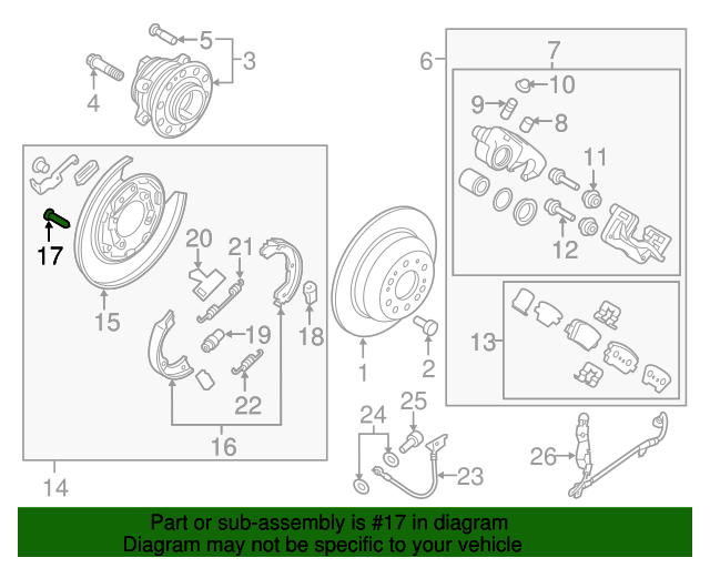 58323-2H300 - Parking Brake Shoe Anchor Pin 2011-2022 Kia | Kia.Parts Store
