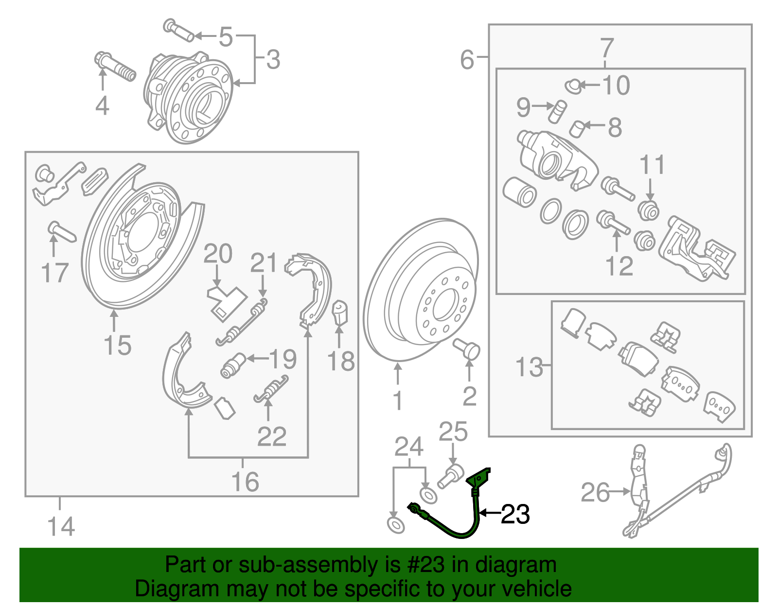 58737-C6000 - Brake Hose 2016-2020 Kia Sorento | Kia.Parts Store