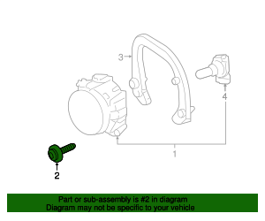 0019846529 - Fog Lamp Assembly Screw 2011-2012 Smart Fortwo | Mercedes ...