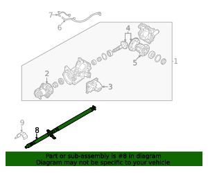37000-6RC1A - Drive Shaft 2021-2024 Nissan Rogue | Nissan Parts ...