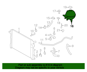 2010-2018 Mercedes-Benz Expansion Tank 906-501-05-03 | Mercedes Star Parts