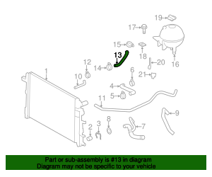 2010-2018 Mercedes-Benz Reservoir Hose 906-501-06-82 | MB Parts Center