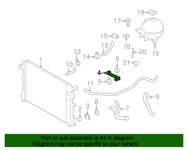 906-501-05-82 - Upper Hose 2010-2012 Mercedes-Benz | Mercedes-Benz USA ...