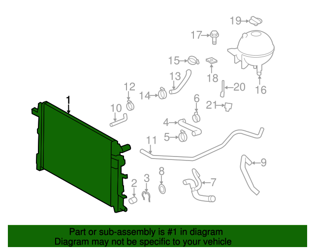 2010-2018 Mercedes-Benz Radiator 906-500-14-02 | MB Parts Center