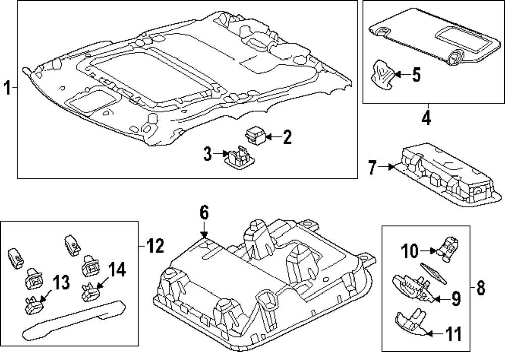 2024 Toyota Tacoma Sun-Visor 74310-AK010-C1 | Toyota Parts Center