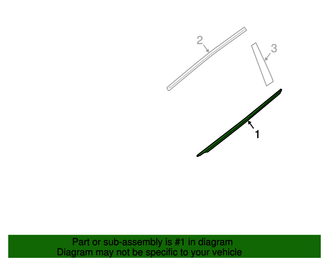 2012-2016 Hyundai Veloster Belt Molding 83220-2V000 | OEM Parts Online
