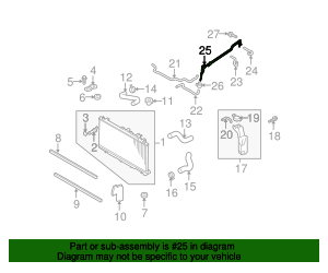45522AJ00A - 2010-2014 Subaru - Cooler Pipe - 2010-2014 Subaru | Subaru ...