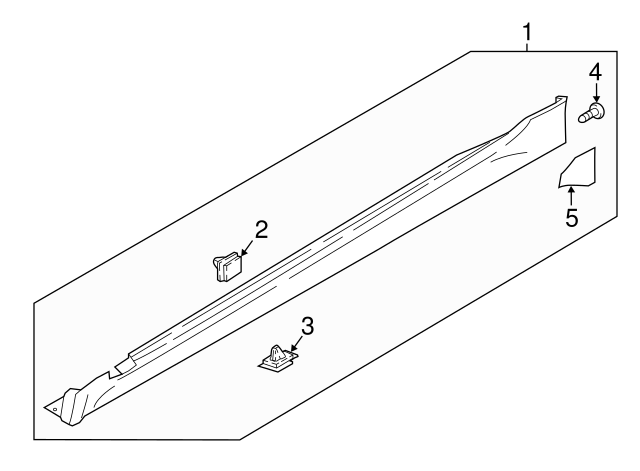 87751-J5300 - Rocker Molding 2018-2021 Kia Stinger | Kia.Parts Store